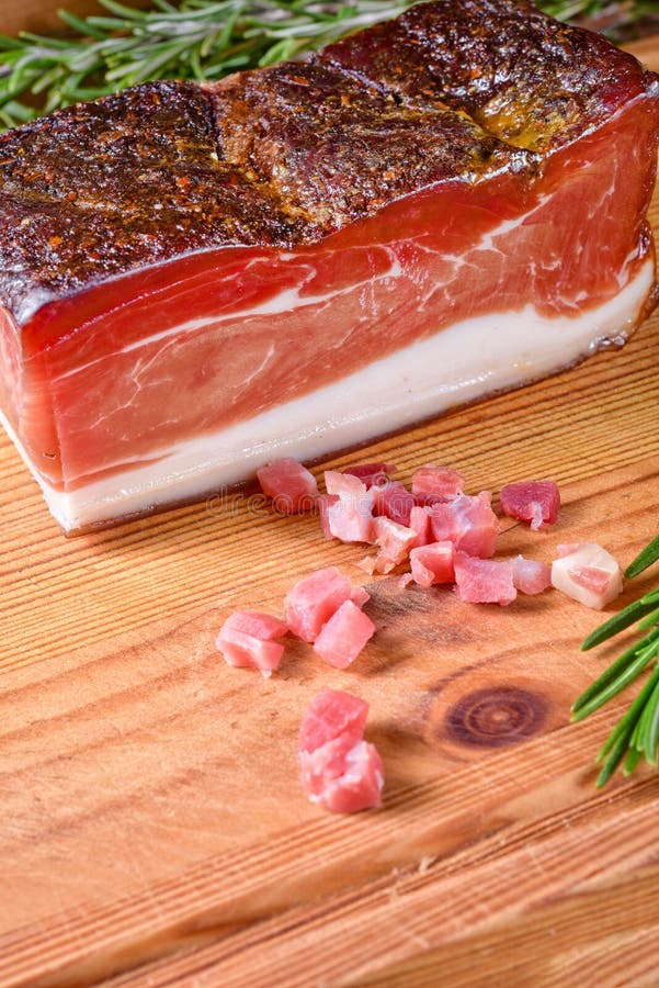Smoked South Tyrolean Bacon Stock Image - Image of austrian, meal ...