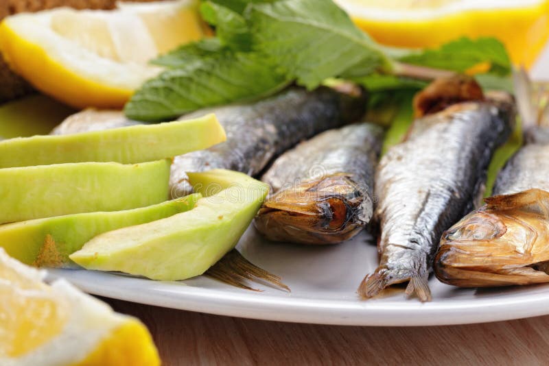 Smoked sprat fish stock image. Image of fish, fresh, plank - 24587329