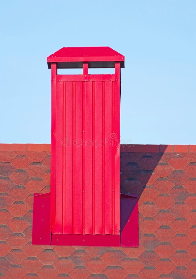 Smokestack on Background of Sky Stock Photo - Image of steel, structure ...