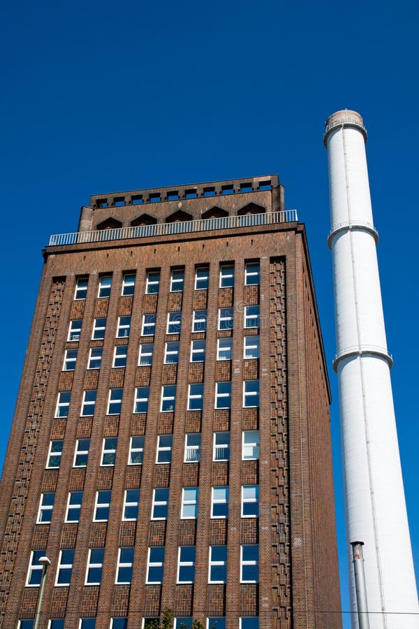 Smokestack and Brick Building Stock Image - Image of problem ...