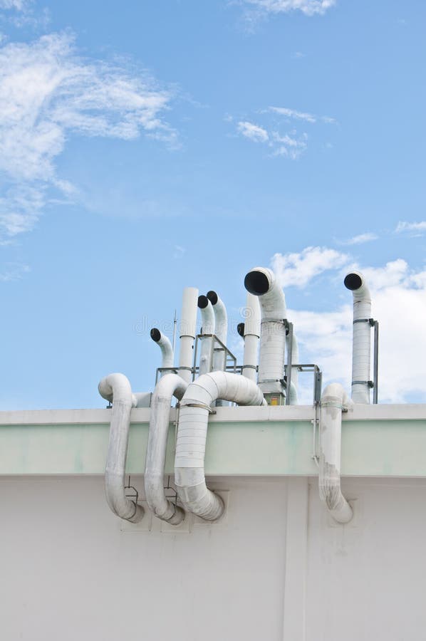 Smokestack from Chemical Building Stock Photo - Image of pollution ...