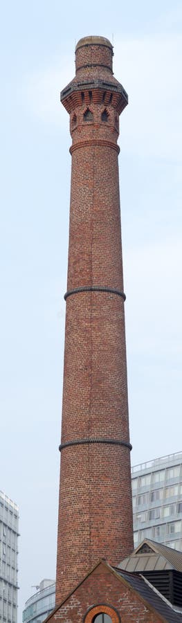 Brick smokestack stock image. Image of dirty, stone, industrial - 45209763