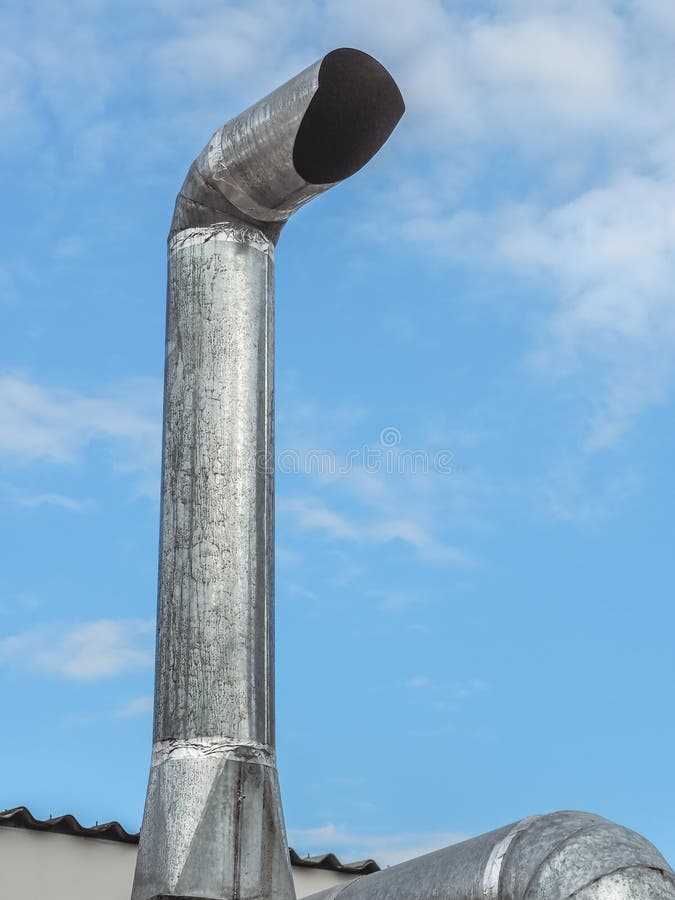 Smokestack for Smoke Out from Kitchen Stock Photo - Image of funnel ...