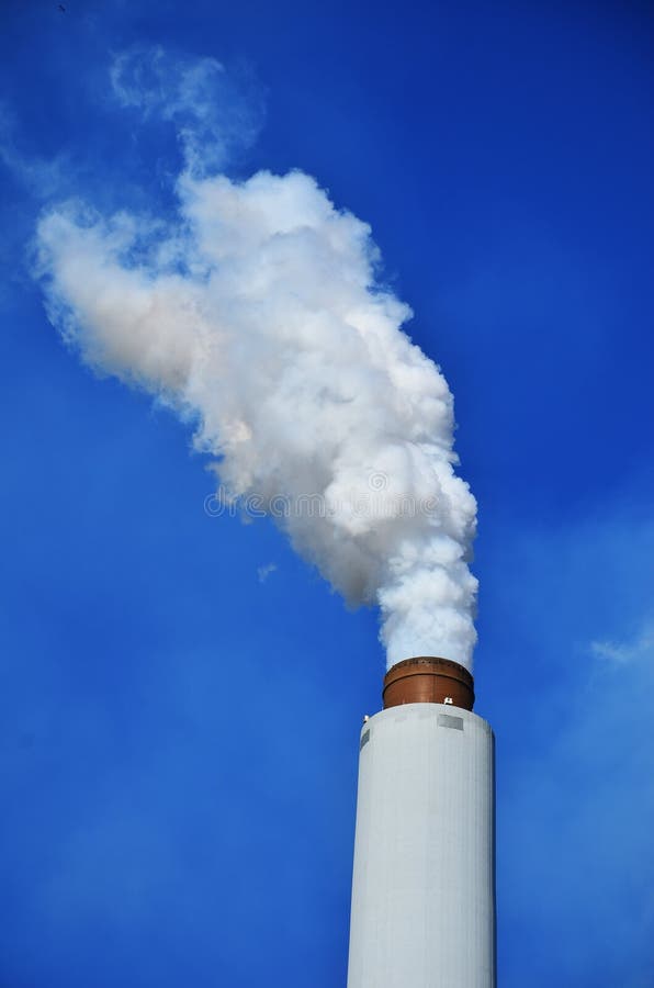 Smokestack from a Steel Mill Stock Image - Image of production, forest ...