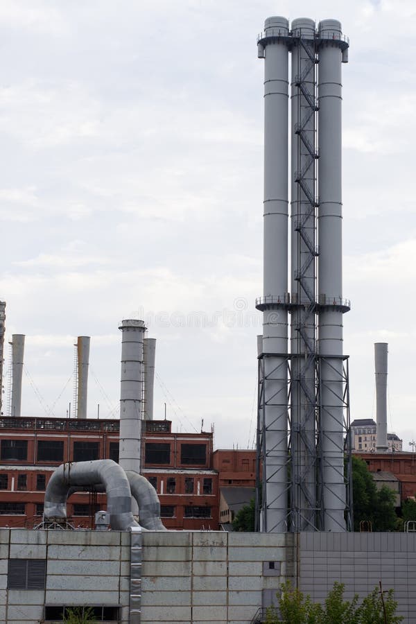 Smokestacks stock photo. Image of city, chemical, fossil - 60351634