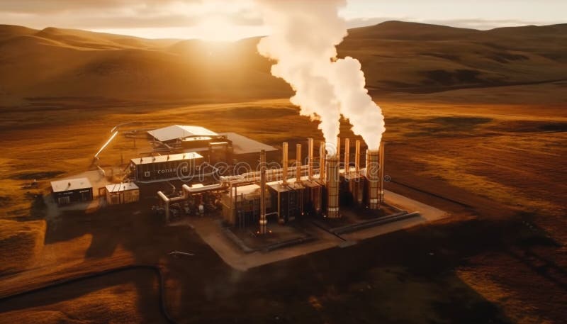 Smokestacks Pollute Air, Harm Environment, Damage Climate Generated by ...