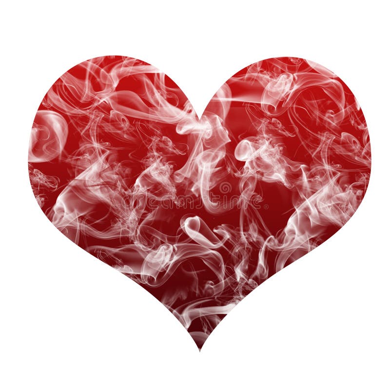 Smokey heart stock illustration. Illustration of abstract - 13301339