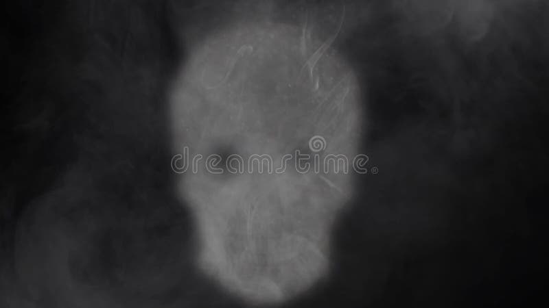 Smokey Skull Apparition Background 4K Loop Stock Video - Video of ...