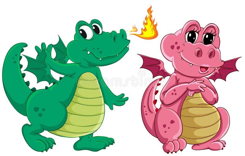 Smoków Skrzydła Złoci Zieleni Ilustracja Wektor - Ilustracja złożonej z ...