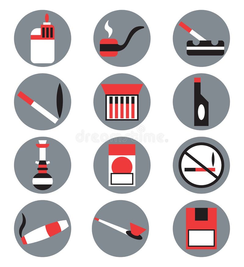 Smoking Addiction Concept stock vector. Illustration of narcotic ...