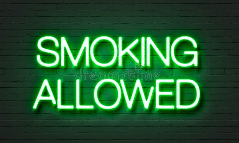 Smoking allowed stock vector. Illustration of warning - 2372405
