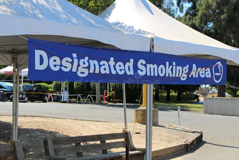 Smoking area stock photo. Image of neon, public, health - 48389790