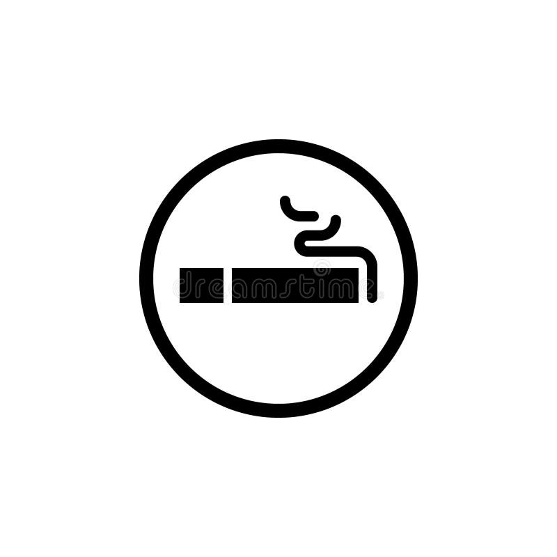 Smoking Area Icon Vector Design Stock Vector - Illustration of ...