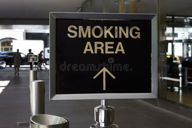 Smoking area stock image. Image of city, break, york - 77227497