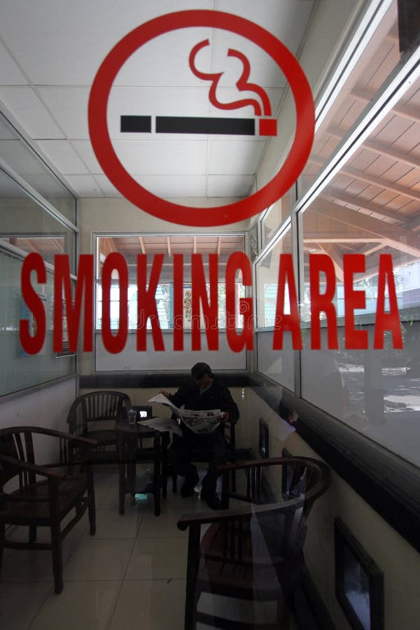 Smoking Area editorial stock image. Image of solo, isolation - 34797879