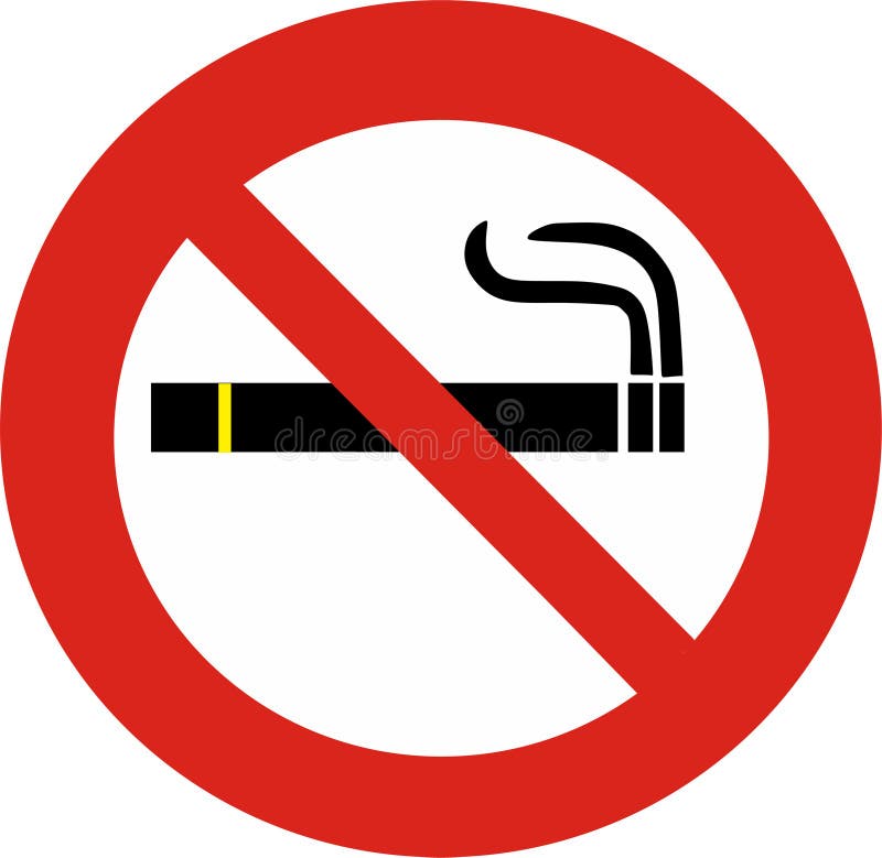Smoking ban symbol stock vector. Illustration of logo - 373876649