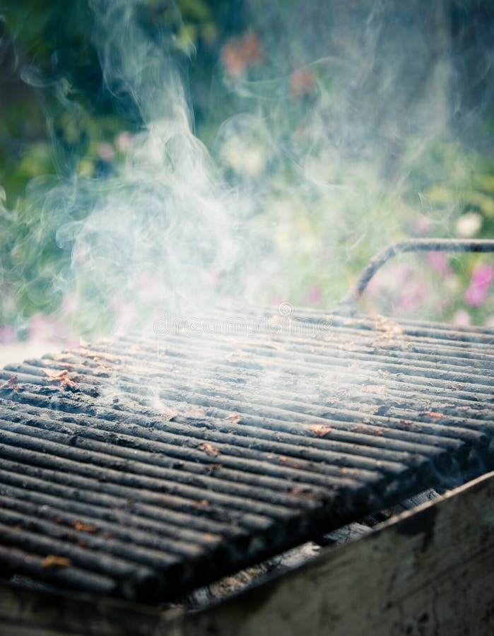 Smoking barbecue stock image. Image of backyard, dinner - 14157895