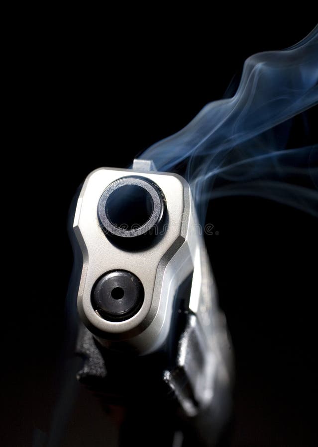 Smoking barrel stock photo. Image of smoke, weapon, barrel - 15697566
