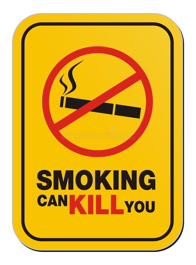 Smoking Kill Heart. Stop Smoking Concept. Cigarette Kills. Vector Flat ...
