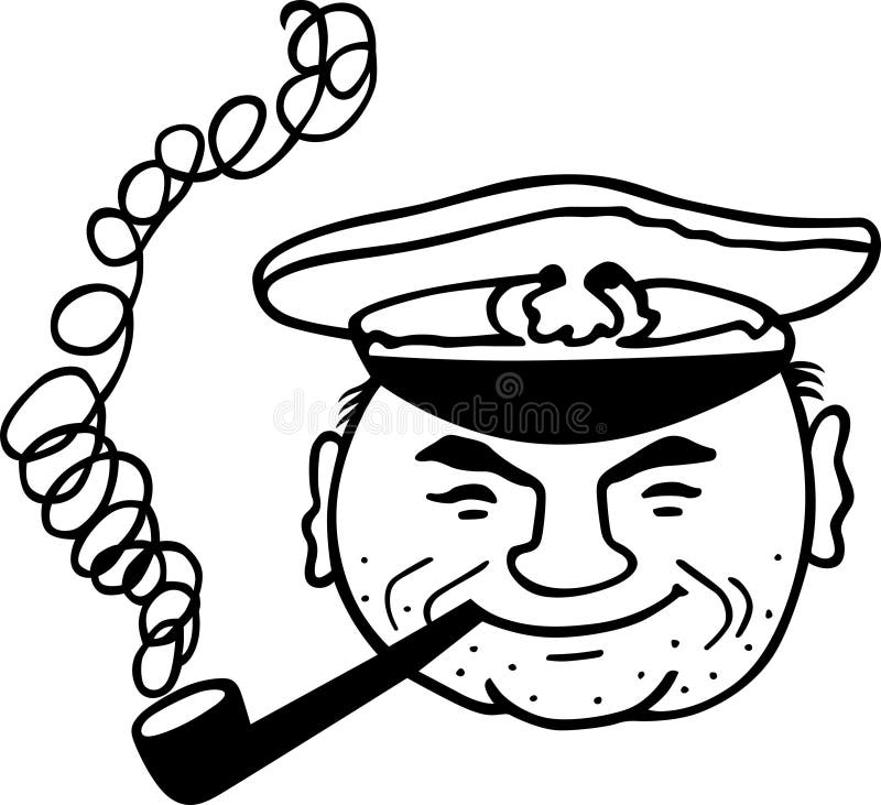 Smoking captain stock vector. Illustration of master - 26272516