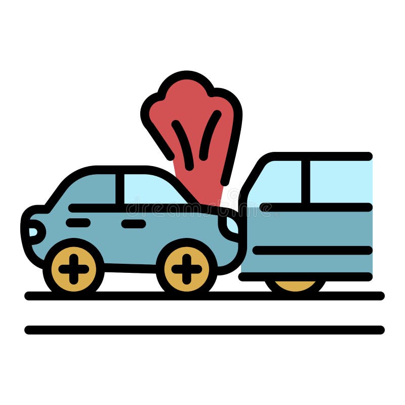 Smoking Car Accident Icon Color Outline Vector Stock Vector ... Smoking Car Accident Icon Color Outline Vector Stock Vector ...