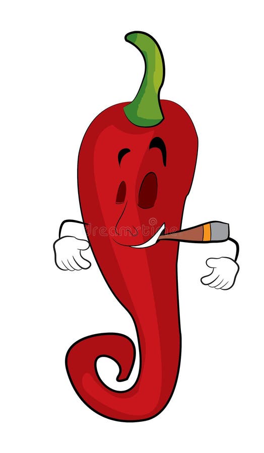 Sad chilli cartoon stock illustration. Illustration of object - 47922194