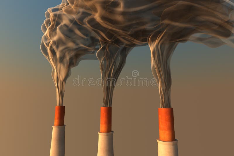 Smoking Chimneys Picture. Image: 8102618