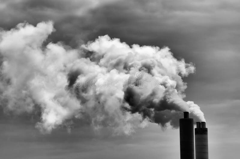 Lots of smoking chimneys stock image. Image of pollution - 23813691