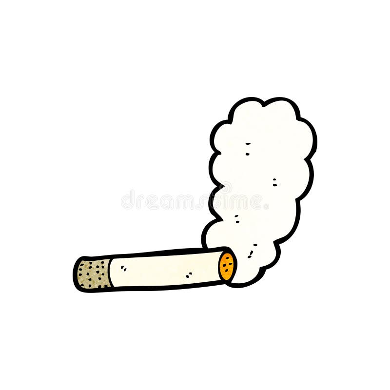 Smoking cigarette cartoon stock vector. Illustration of grunge - 38037758