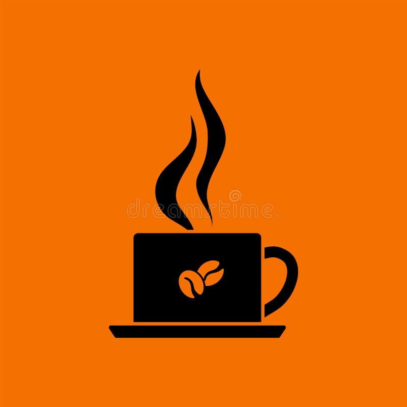 Smoking Cofee Cup Icon stock vector. Illustration of morning - 211754079