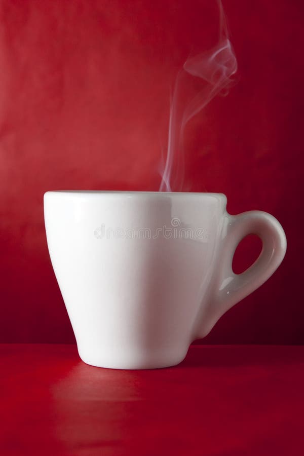 Smoking Coffee Cup stock image. Image of copy, vertical - 13512781