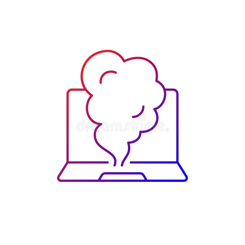 Smoking Laptop Stock Illustrations – 442 Smoking Laptop Stock ...