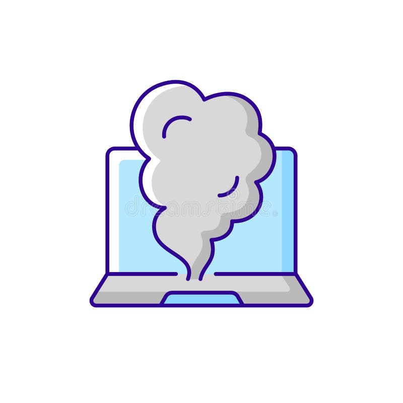 Smoking Laptop Stock Illustrations – 501 Smoking Laptop Stock ...