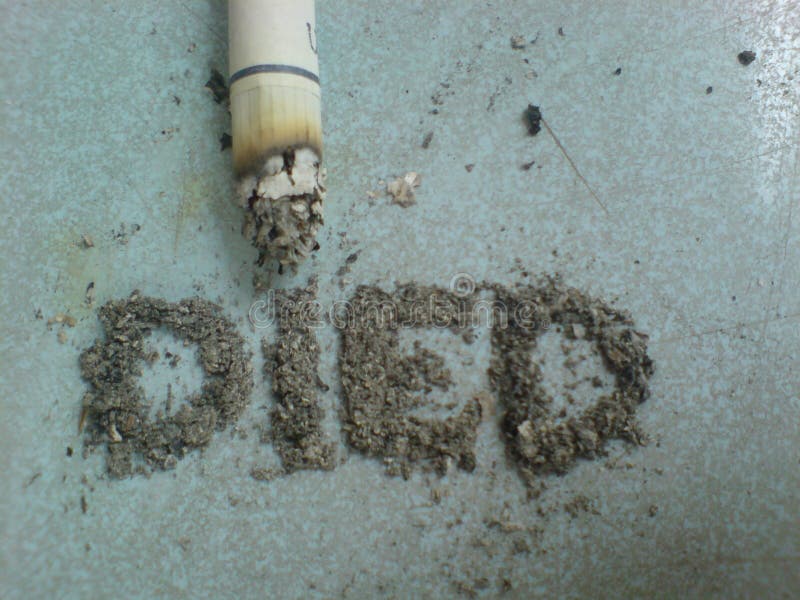 Smoking = died stock photo. Image of dangerous, stopsmoking - 104157644