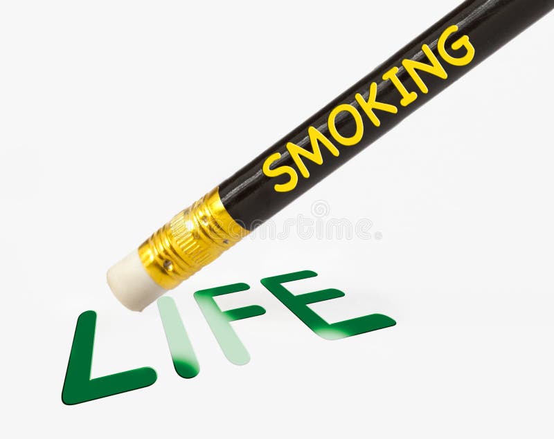 Smoking erases life stock photo. Image of concept, stop - 36927986