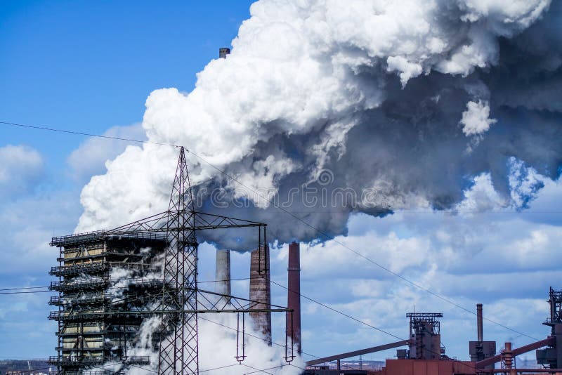 Smoking Extinguish Tower Cokery Stock Image - Image of architecture ...