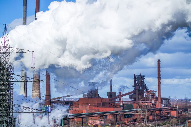 Smoking Extinguish Tower of a Cokery Stock Image - Image of culture ...