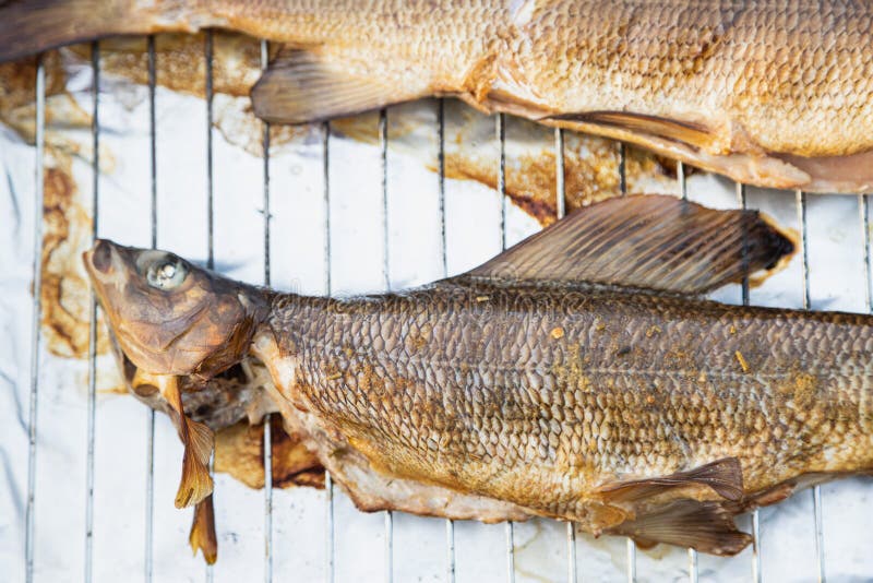 Smoking Fish in the Hot Smoke Machine - Norway Stock Image - Image of ...