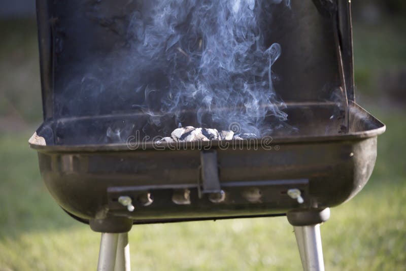Smoking Grill stock image. Image of kitchen, fire, close - 83244893
