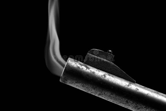 Smoking gun stock image. Image of pistol, shooting, kill - 13122741