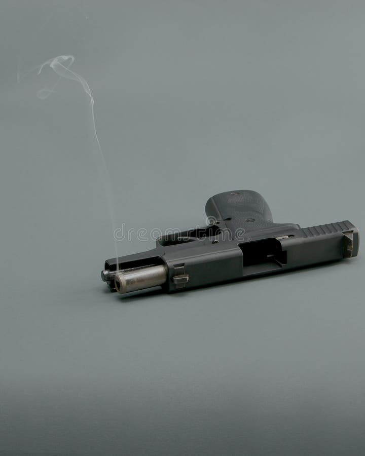 Smoking Gun stock photo. Image of safety, preparedness - 23864312