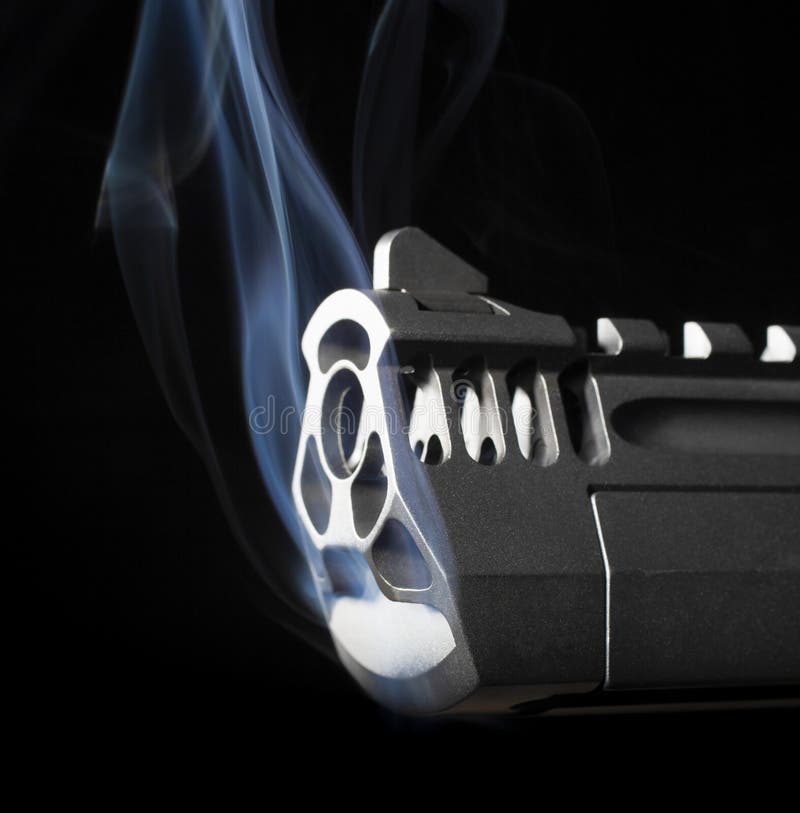 Smoking barrel stock photo. Image of smoke, weapon, barrel - 15697566