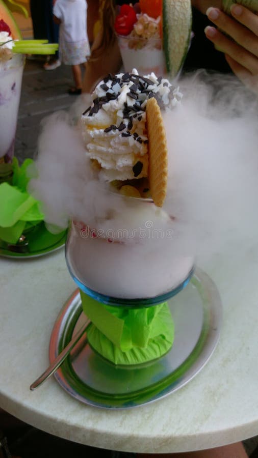 Smoking Ice Cream stock photo. Image of smoking, cream - 84377982