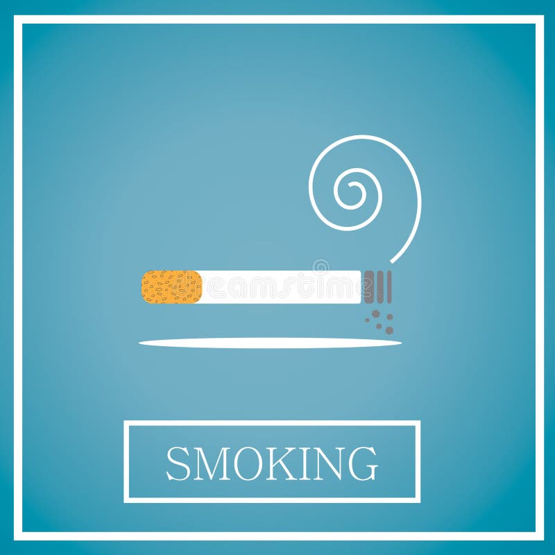 Smoking icon stock vector. Illustration of addiction - 54016622