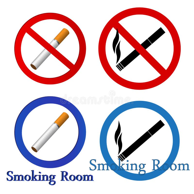 Smoking icons set stock illustration. Illustration of zone - 40330691