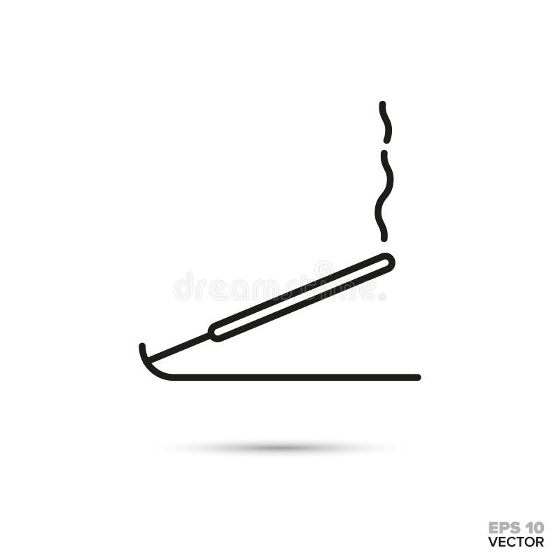 Incense stick stock vector. Illustration of smoke, ritual - 17384238