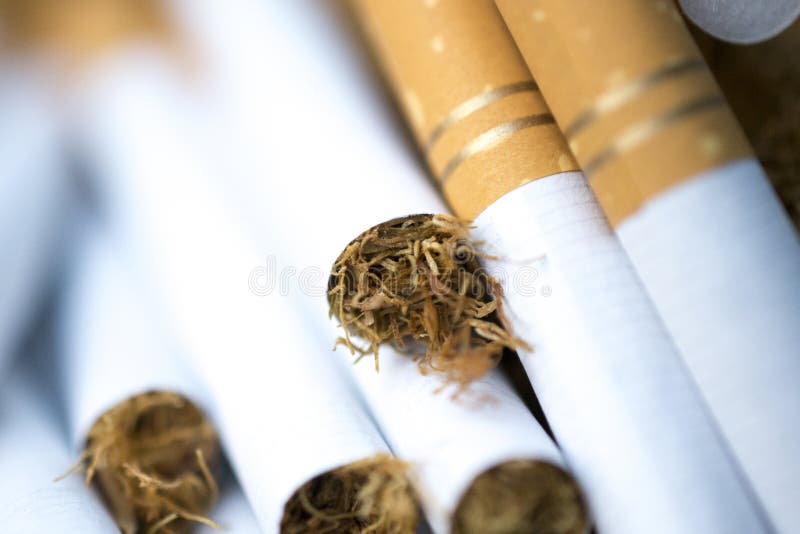 Smoking Issues, Cigarette Pictured Outdoor Stock Photo - Image of ...