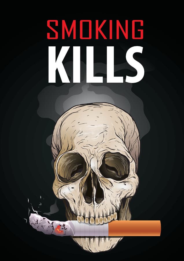 Smoking Kills Poster Design Stock Vector - Illustration of artistic ...