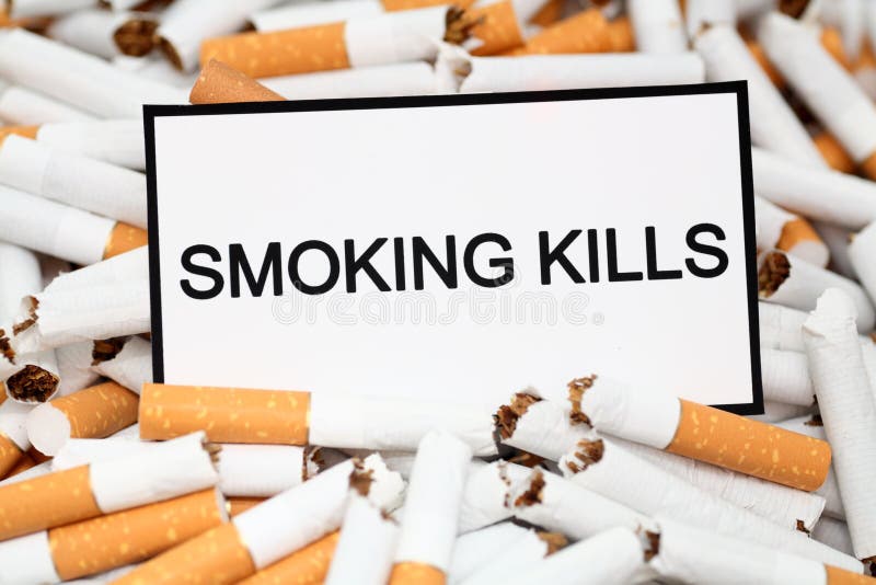Smoking Kills Cigarette Killer Stock Photo - Image of background ...