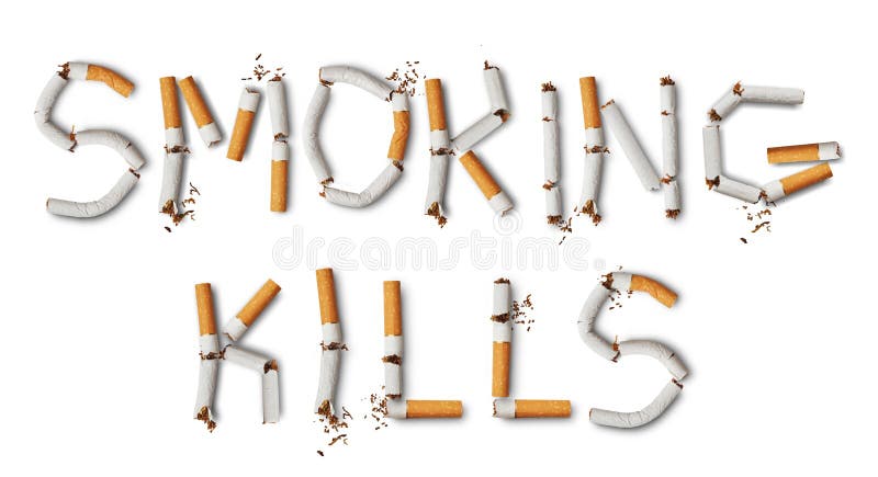 Smoking kills stock illustration. Illustration of death - 42310331